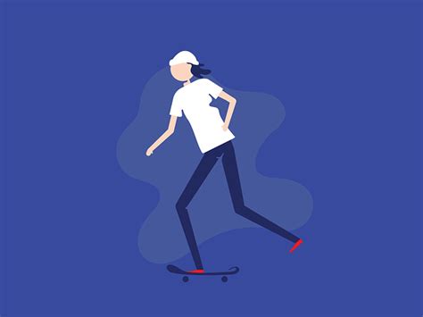 Skateboarder By Simen Myklebust On Dribbble