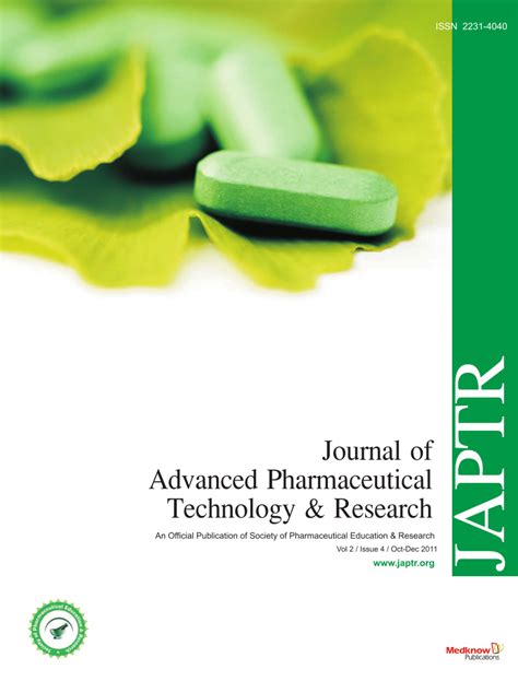 Pdf Fast Disintegrating Tablets Opportunity In Drug Delivery System