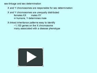 Ppt Sexlinkage And Sex Determination Powerpoint Presentation Free To View Id F B F Mdc Y