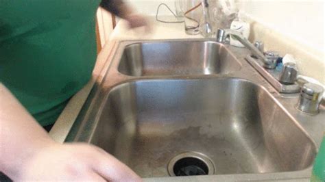 Dunking Head While Washing Hair In Kitchen Sink Goddess Sereph Doll