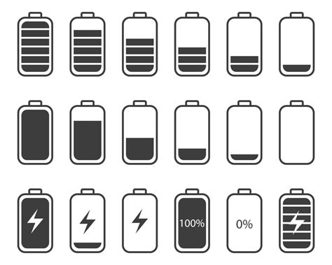 Battery Charging Point Level Battery Energy Vector Illustration
