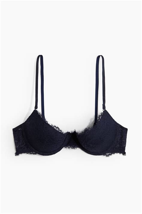 Push Up Bh Aus Spitze Marineblau Ladies Handm De