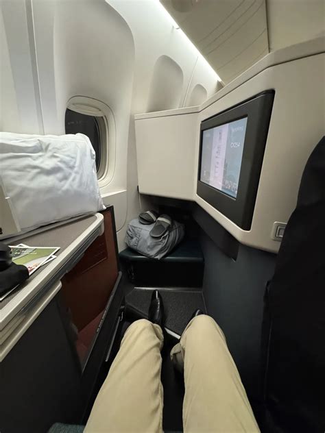 Cathay Pacific Business Class Menu