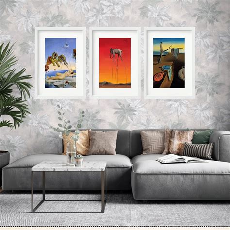 Kit 3 Quadros Grandes Salvador Dalí Collection 60x48cm Elo7