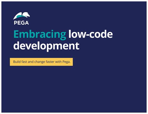get the lowdown on low code pega