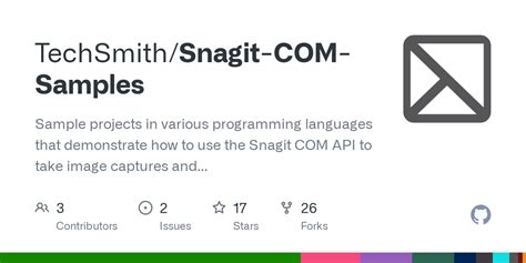 github techsmith snagit com samples sample projects in various