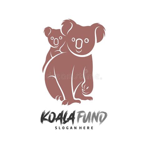 Koala Logo Design Vector Illustration Design Koala Logo Template Stock