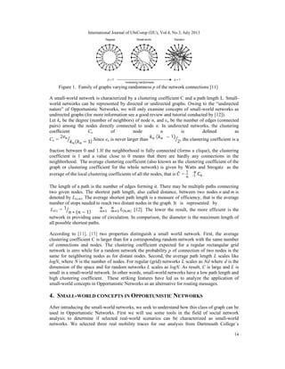 SIX DEGREES OF SEPARATION TO IMPROVE ROUTING IN OPPORTUNISTIC NETWORKS PDF