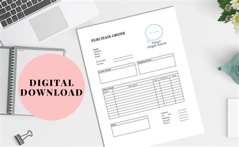 Excel Purchase Order Form Template Small Business Purchase Order Form Purchase Order Template