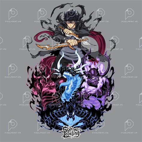 Solo Leveling Ex Pixel Print