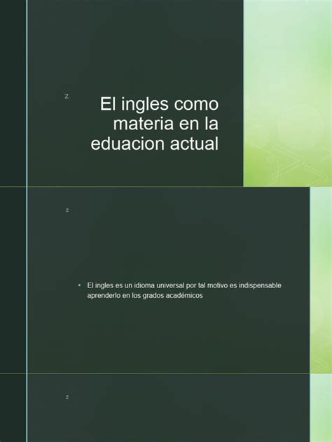 The English Subject Pdf