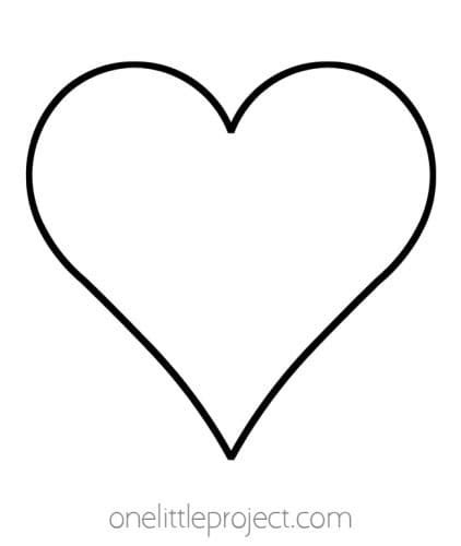 Heart Outline Free Printable Heart Shapes And Templates
