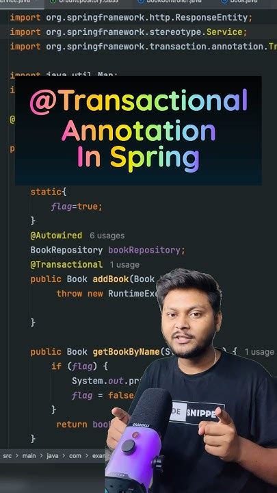 Spring Transactions And Transactional Annotation Javaframework Springframework Programming