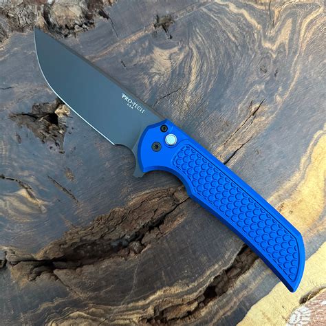 Pro Tech Mordax Button Lock Flipper Ccks Fall 2023 Blue Honeycomb