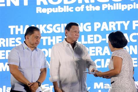 President Rodrigo Roa Duterte Leads The Ceremonial Turnover Of Housing