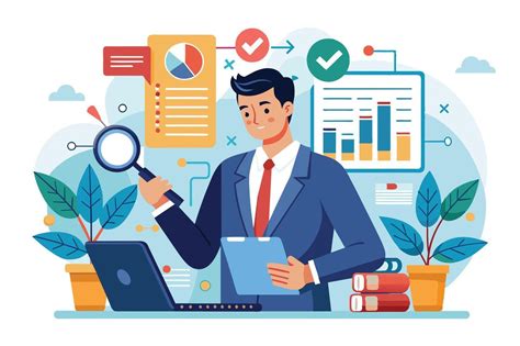 Business Professional Analyzing Data With Charts And Graphs In A Modern Office Environment