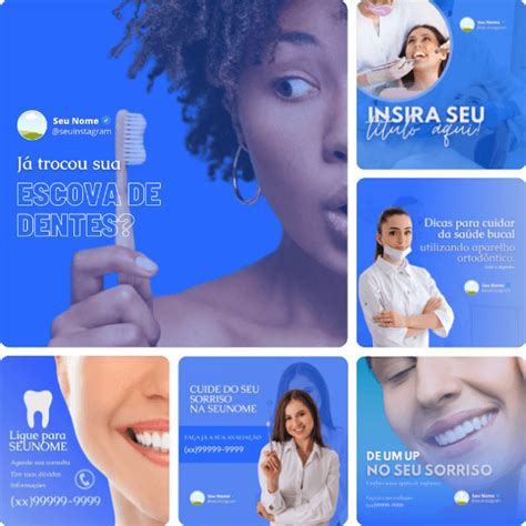 Posts Para Dentistas 05 Pack Canva Com 25 Artes EditÃƒÆÃ†â€™Ãƒâ€ Ã¢â
