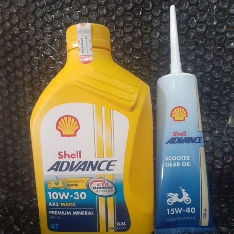 Jual Shell Advance Ax5 Kuning Untuk Motor Bebek Sport Matic Shopee