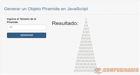 Generar Un Objeto Piramide En Javascript