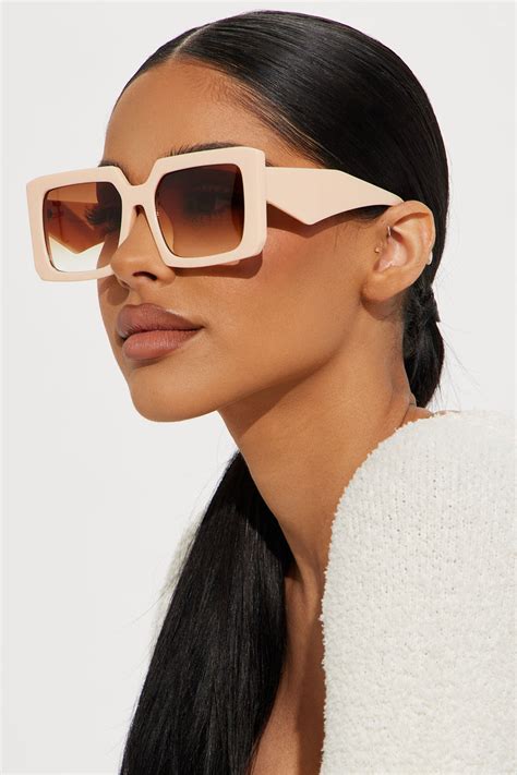 See You Soon Sunglasses Nude Fashion Nova Sunglasses Fashion Nova
