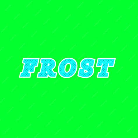 Premium Vector | FROST 3D TEX