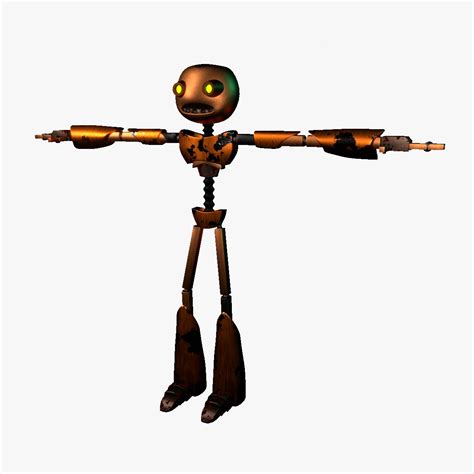 Modello 3d Personaggio Robot Truccato Stilizzato Gratuito Turbosquid