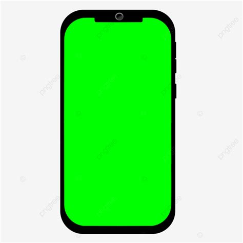 Smartphone Mockup With Green Screen Isolated Background Smartphone Mockup Green Screen Png