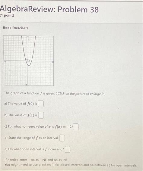 Solved AlgebraReview Problem 38 1 Point Book Exercise 1 Chegg Com