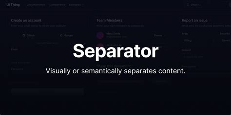 Separator UI Thing