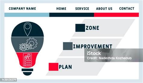 Zip Zone Improvement Plan Stock Illustration Download Image Now Acronym Business Business
