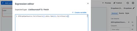 uipath apps show n number of values in the drop down apps