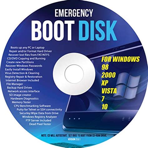 Ralix Windows Emergency Boot Disk For Windows 98 2000 Xp Vista 7