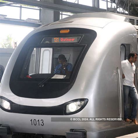 The Metro Train Services On The 114km Versova Andheri Ghatkopar