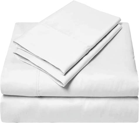 4 Piece Bed Sheet Set 1 Flat Sheet 1 Fitted Sheet 18 Inch Deep