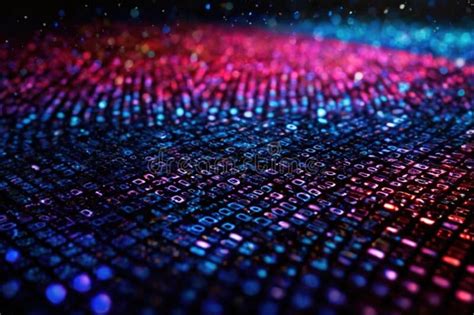 Colorful Technology Binary Matrix Code Abstract Wallpaper Patern