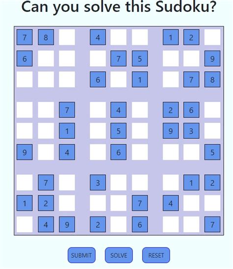 Github Challabhanutejasudokuonlinegame Playable Sudoku Game Using Html Css And Js
