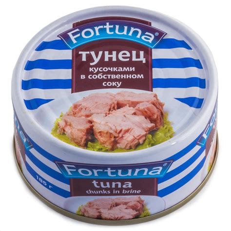 Консервы рыбные "Fortuna" Тунец кусочками в собственном соку. - «Очень ...
