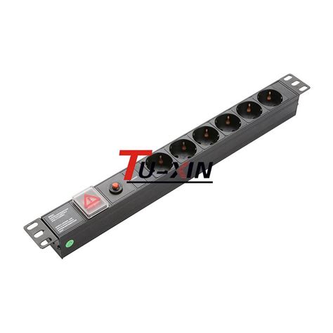 19″ 6 German Type Pdu With With Switch Overload Protector Power Indicator Pdu Nbtuxin