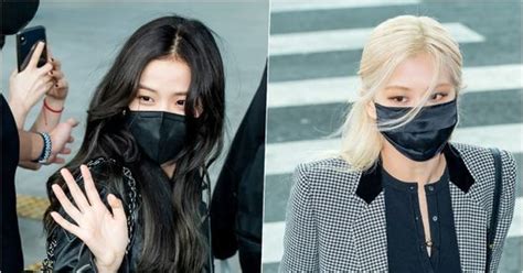 블랙핑크 지수 로제자체발광 출국길 사진