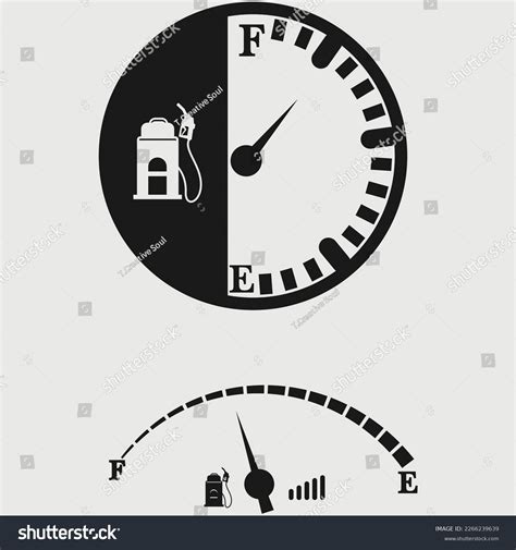 Gas Pump Indicator Svg Printable Vector Stock Vector Royalty Free
