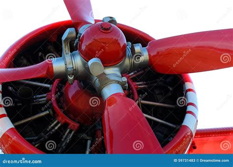 Airplane With Piston Engine And Propeller Light Effect Particles