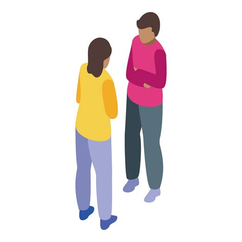 Two Teenagers Having A Difficult Conversation While Standing 49524121