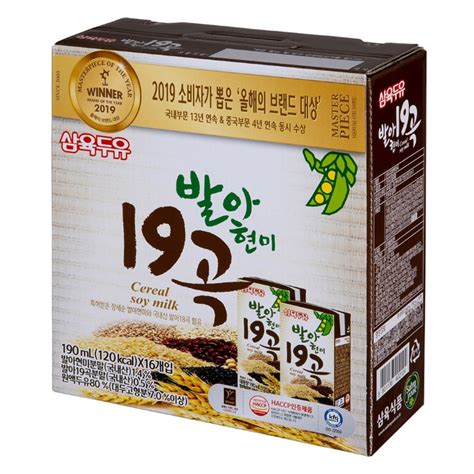 삼육두유 발아현미 19곡 두유 190ml 32개 티몬