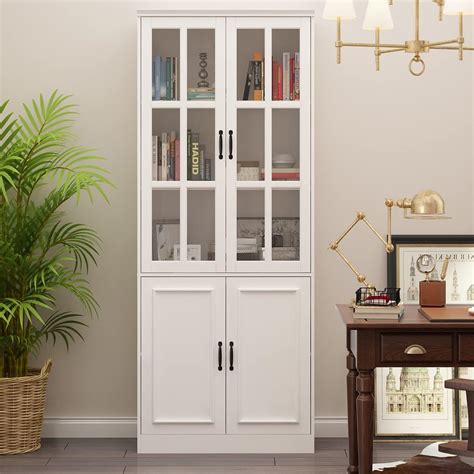 Homsee Tall Bookcase Bookshelf With 5 Tier Shelves And 2