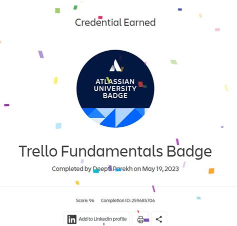 1 More Certificate Of Atlassian In My Bucket Deepti Parekh