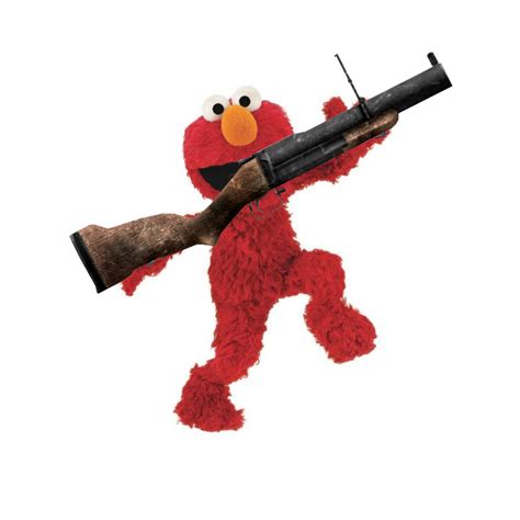 Elmo Holding Grenade Rifle By Sexygryphon On Deviantart