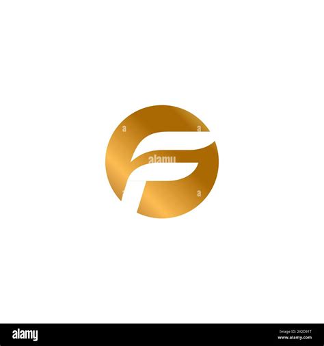 F Logo Simple And Clean Design Letter F Icon Stock Vector Image Art