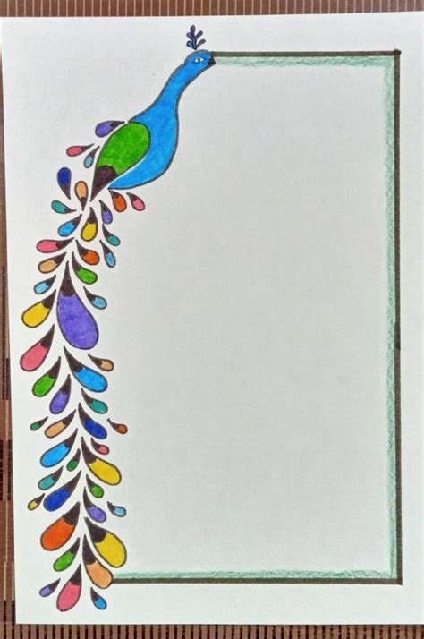 Easy And Simple Project File Decoration Flower Design Colourful Page