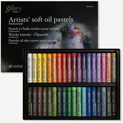 Mungyo Gallery Soft Oil Pastel For Artist Premium 36 Colours Drawing