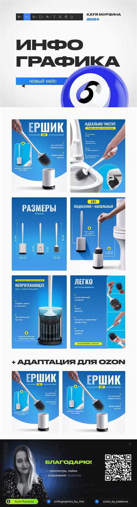 Карточка товара для ВБ и ОЗОН Инфографика для Wb Ozon Behance